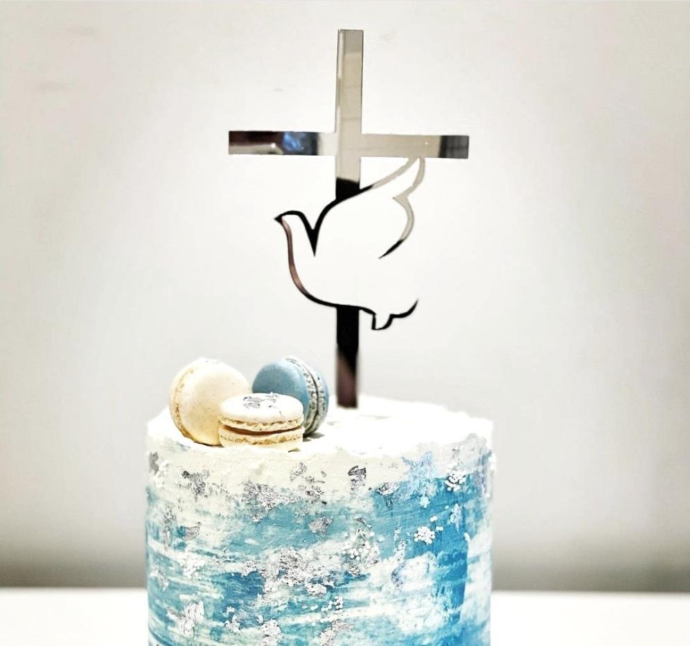 confirmation dove cake
