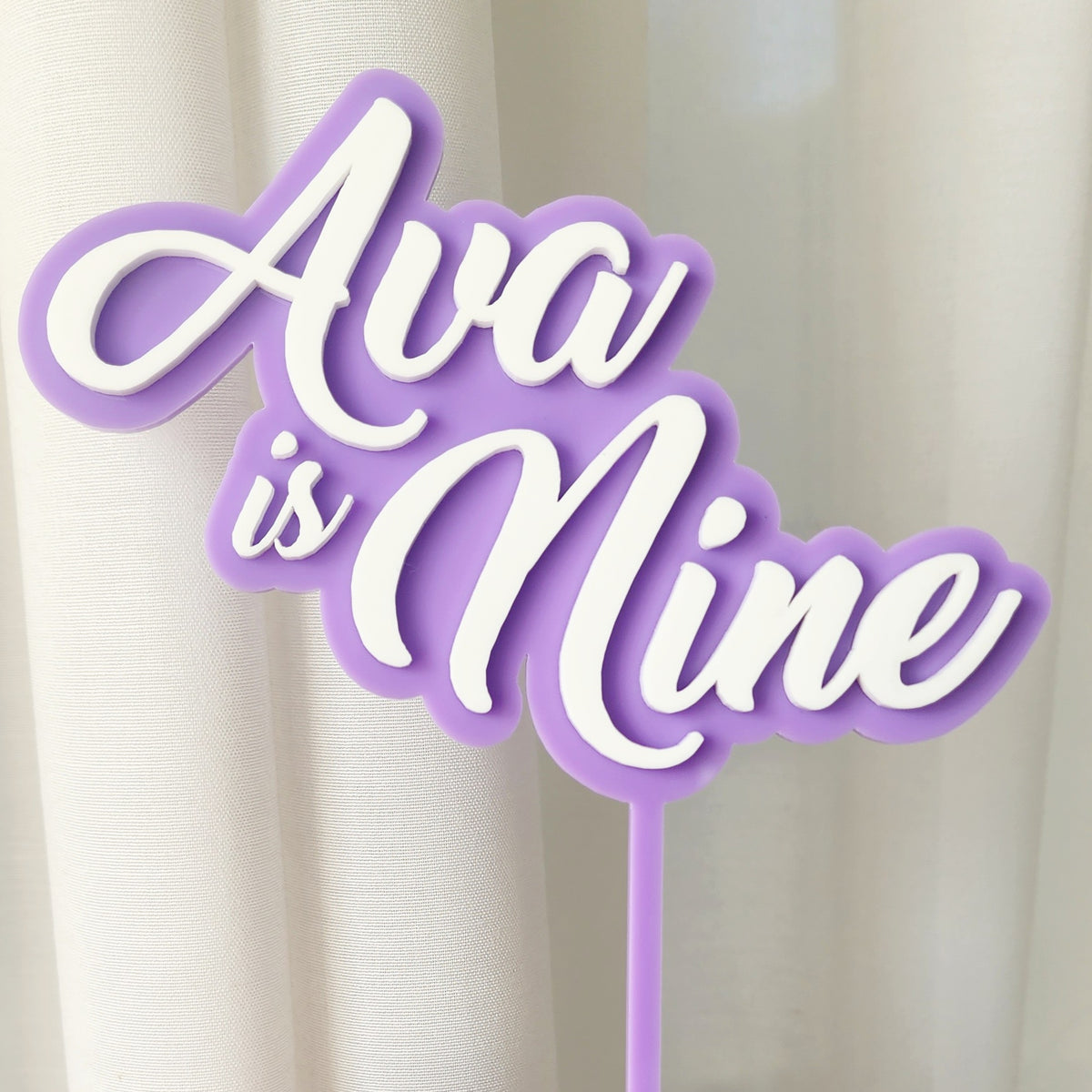 2 Layer Cake Topper - MULTIPLE WORDS – Strachan Creative