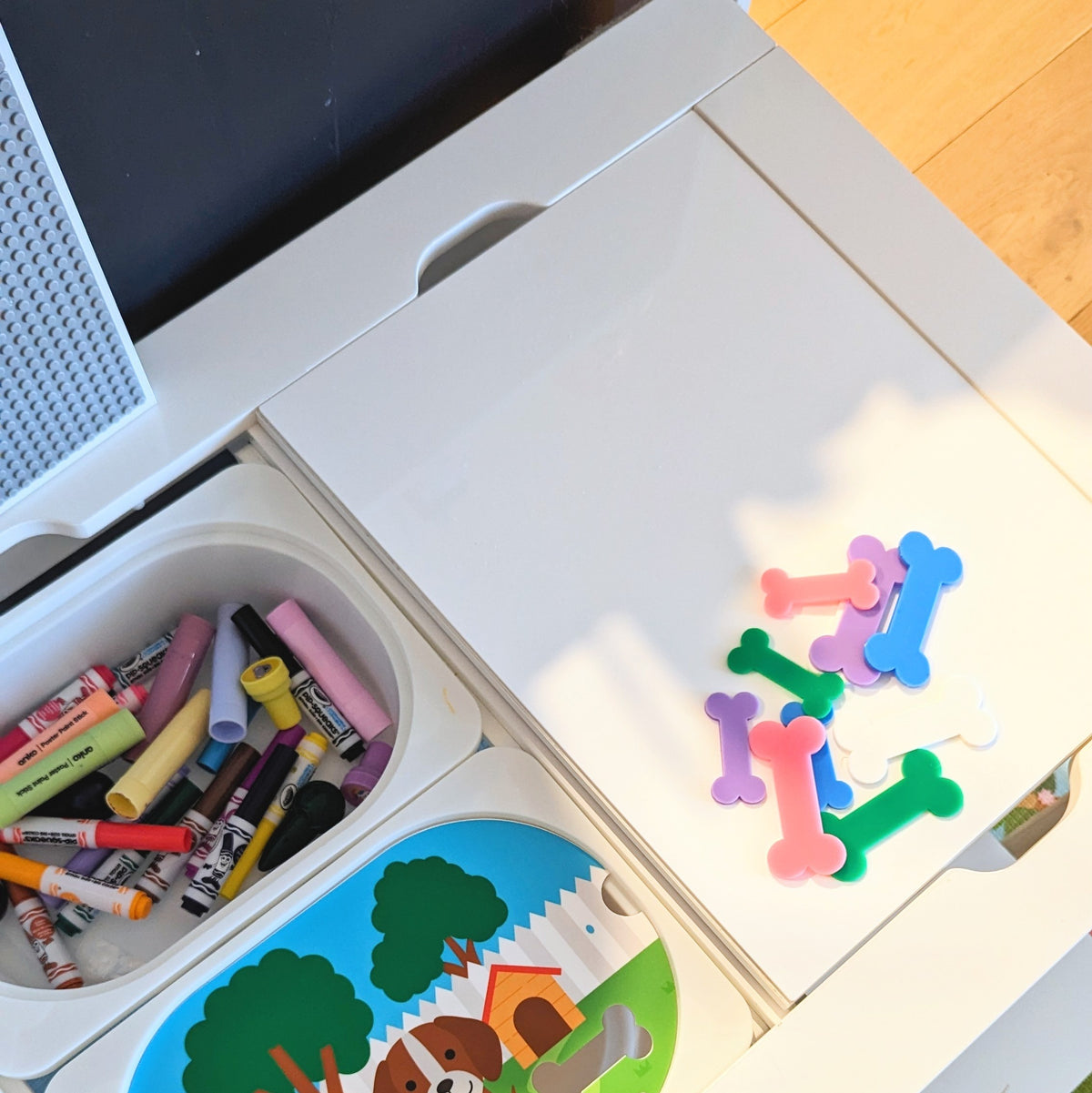 Plain White Table Acrylic Cover for Ikea Flisat or Kmart Table ...