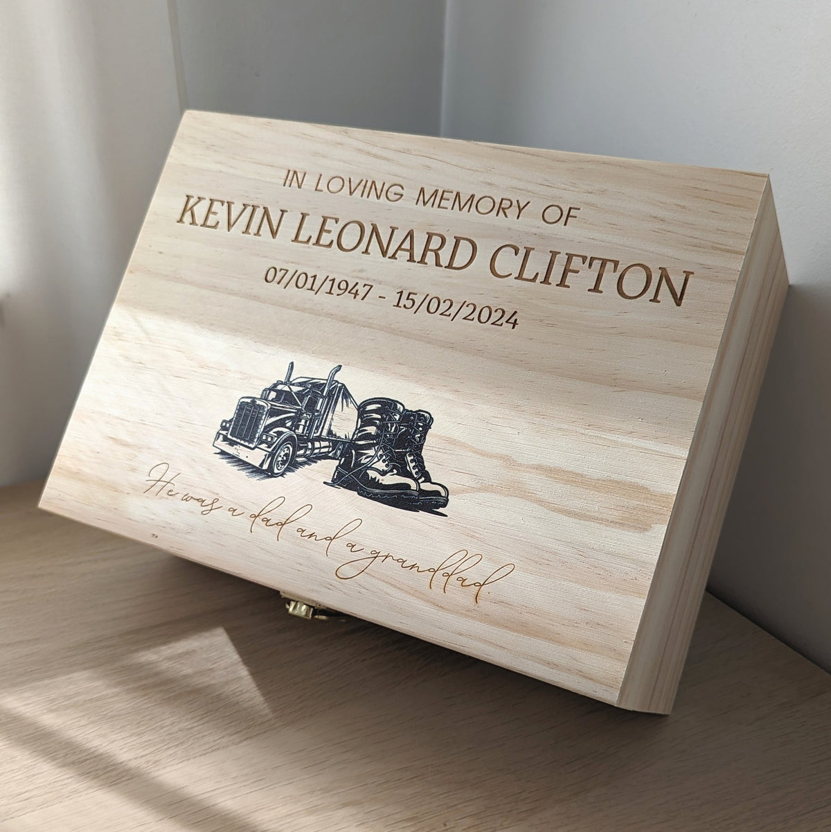 In Loving Memory Keepsake Box – Strachan Creative