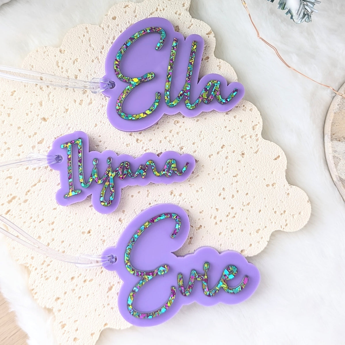 Name Bag Tag - Cursive Font – Strachan Creative