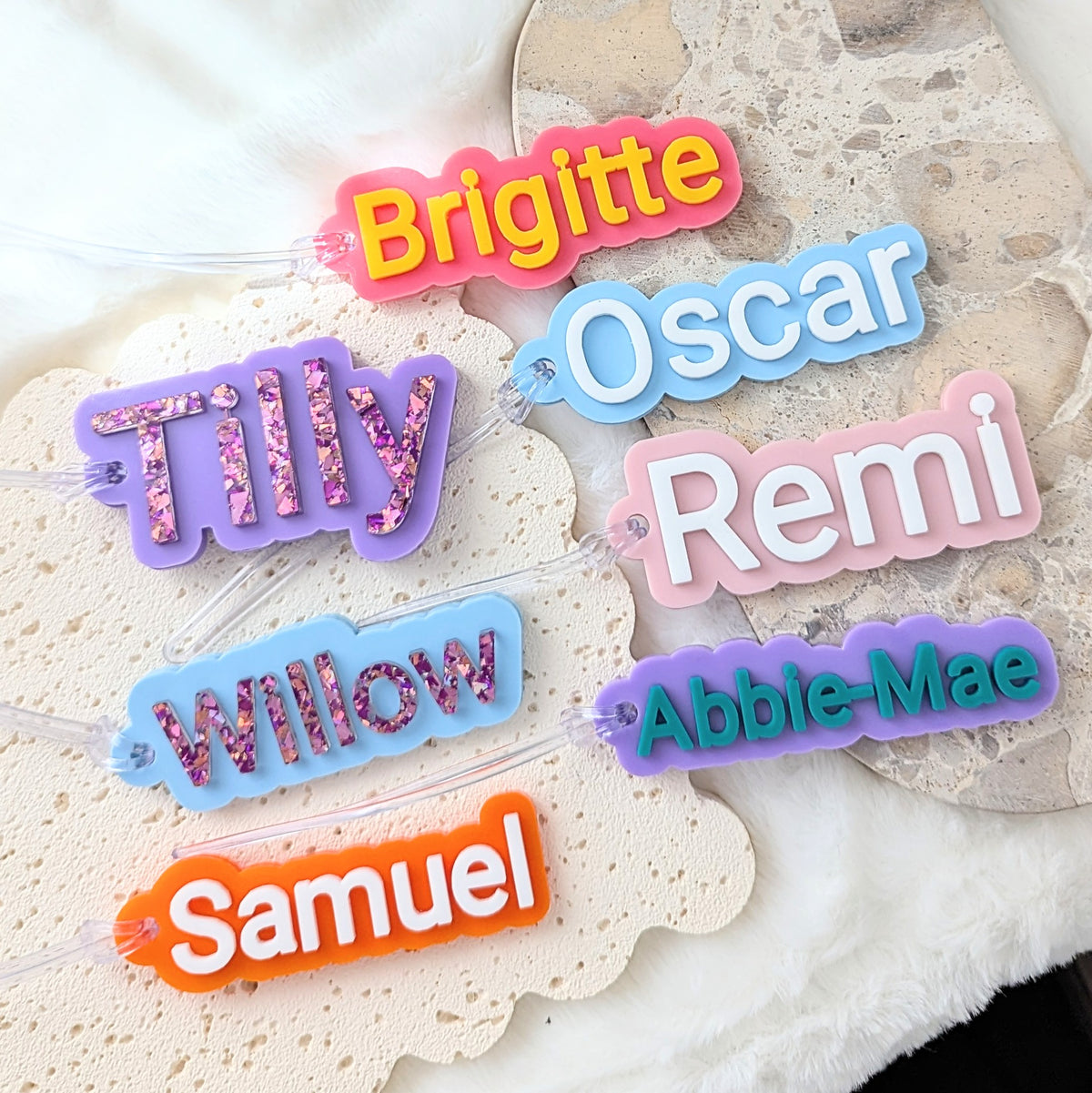 Name Bag Tag - Print Font – Strachan Creative