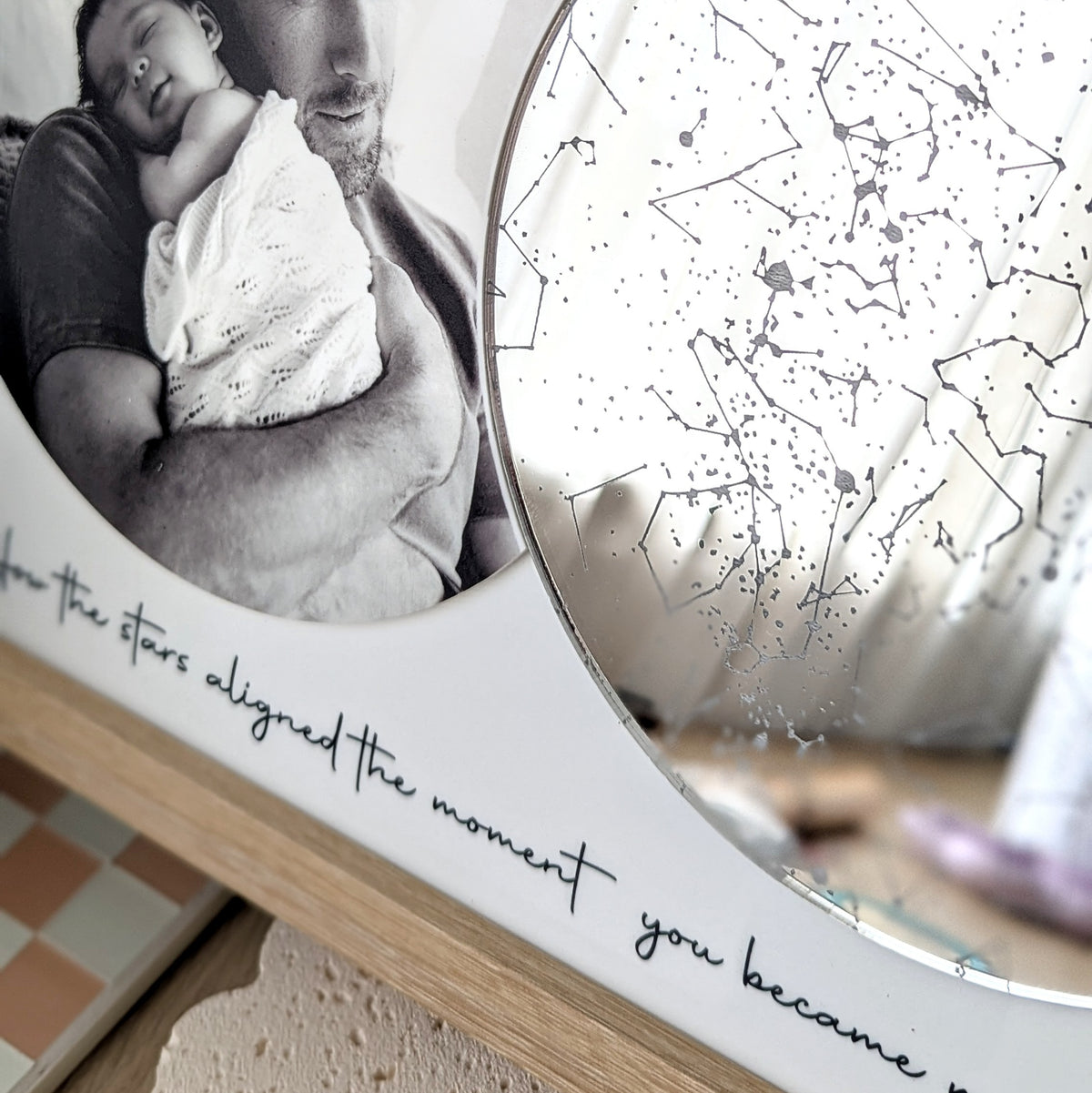 FRAMED The Moment You Became My Dad Star Map (1 child) – Strachan Creative