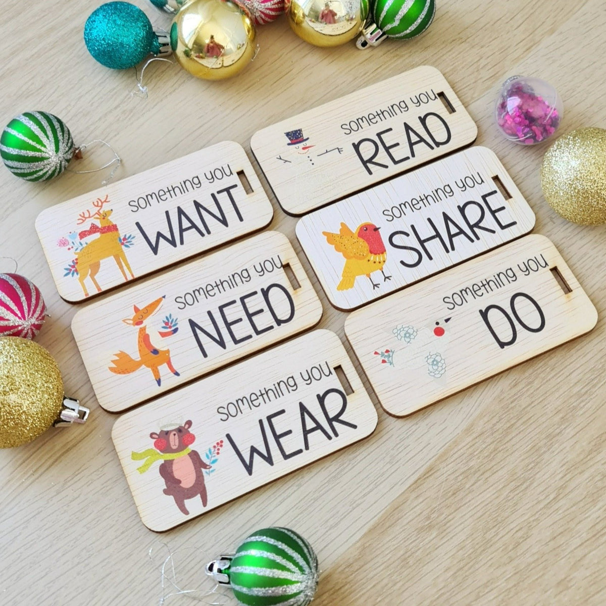 Want, Need, Wear, Read, Share, Do - Printed Gifting Tags – Strachan ...