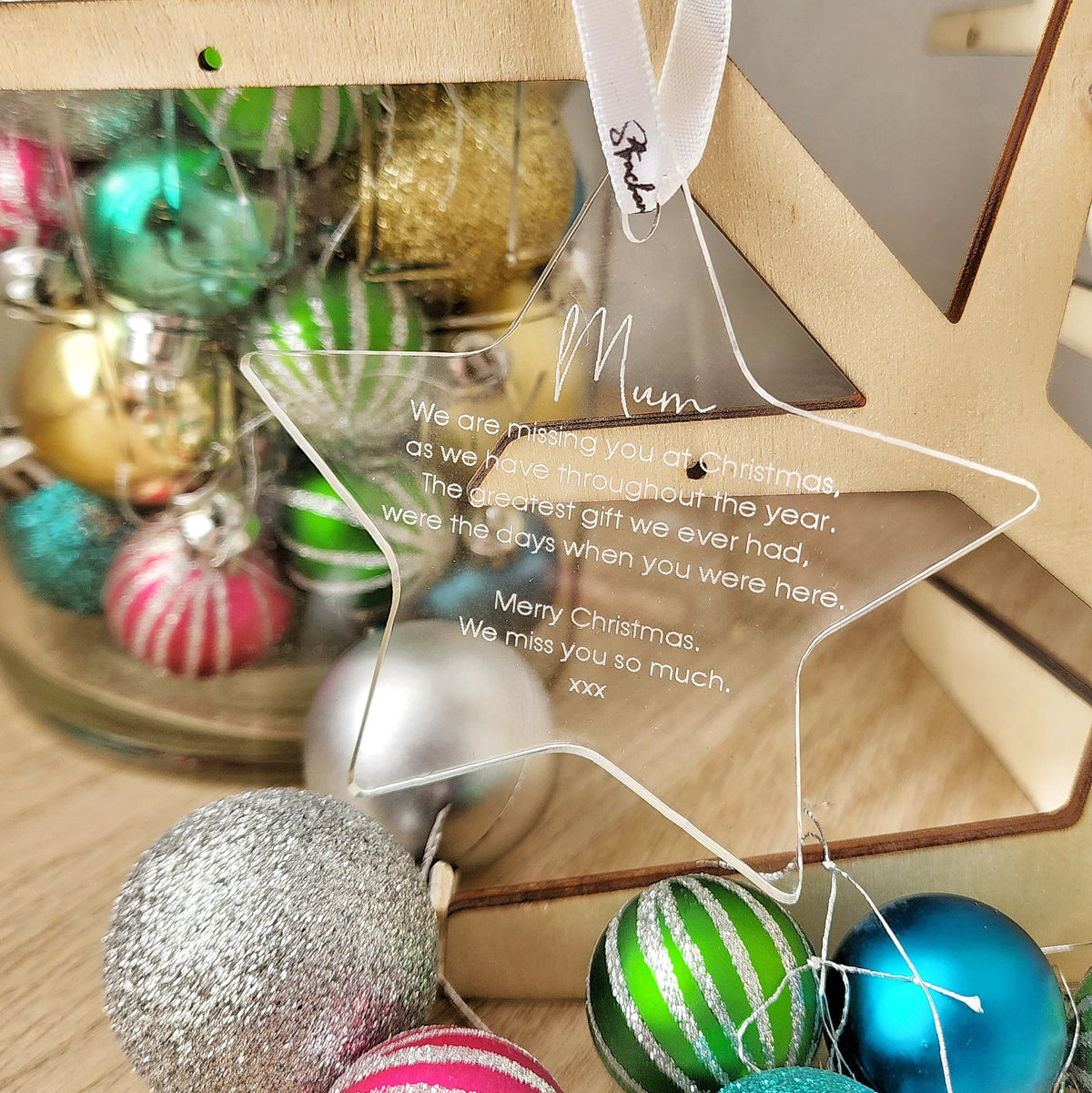 In Memory Star Christmas Decoration – Strachan Creative