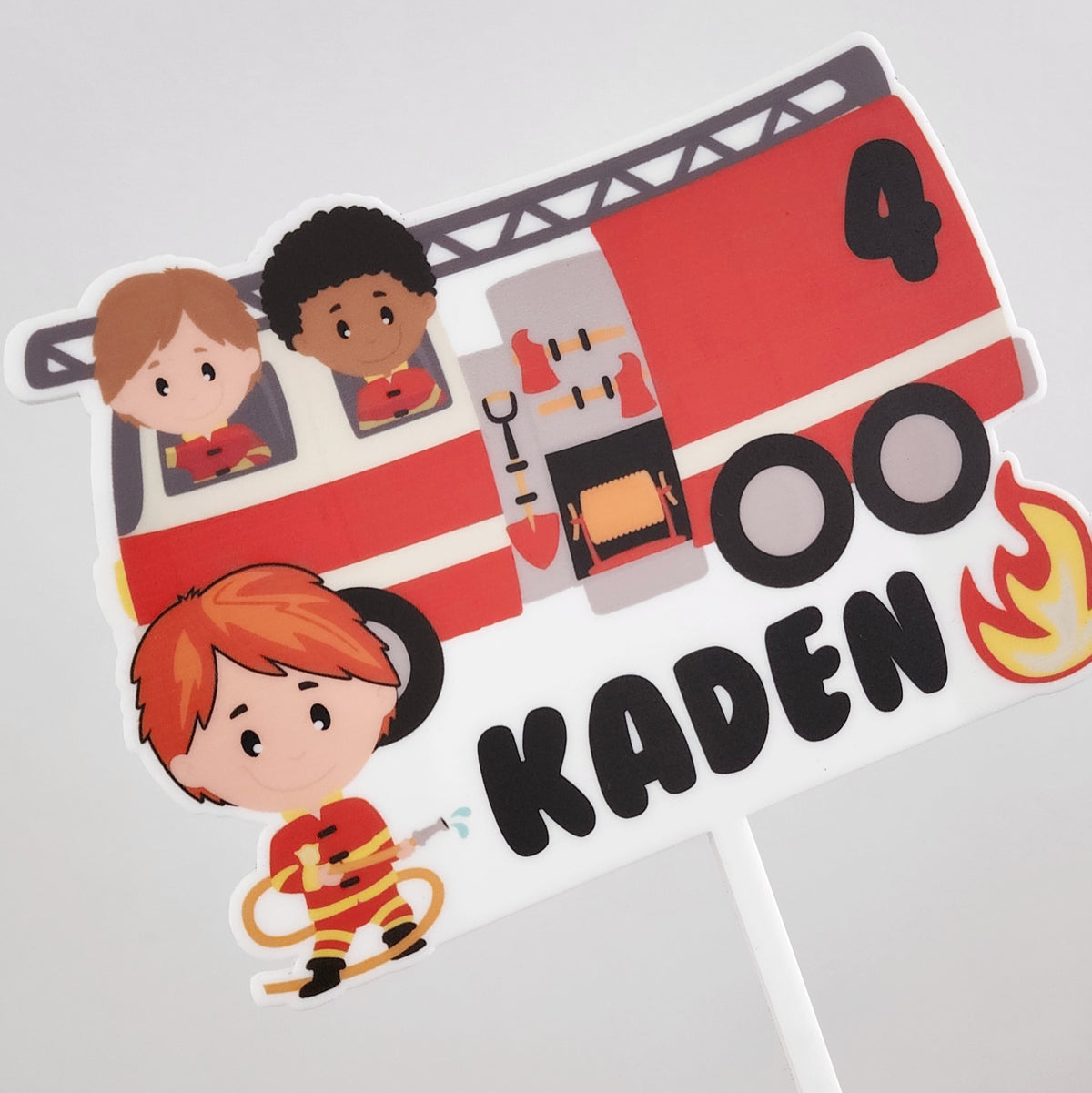 Fire Engine Cake Topper – Strachan Creative