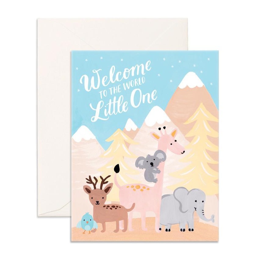 Welcome Little One Greeting Card | Strachan Creative