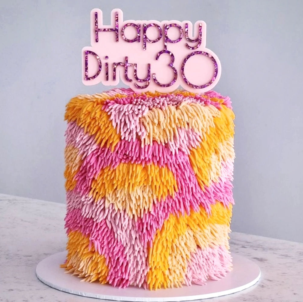 2 Layer Cake Topper - MULTIPLE WORDS – Strachan Creative