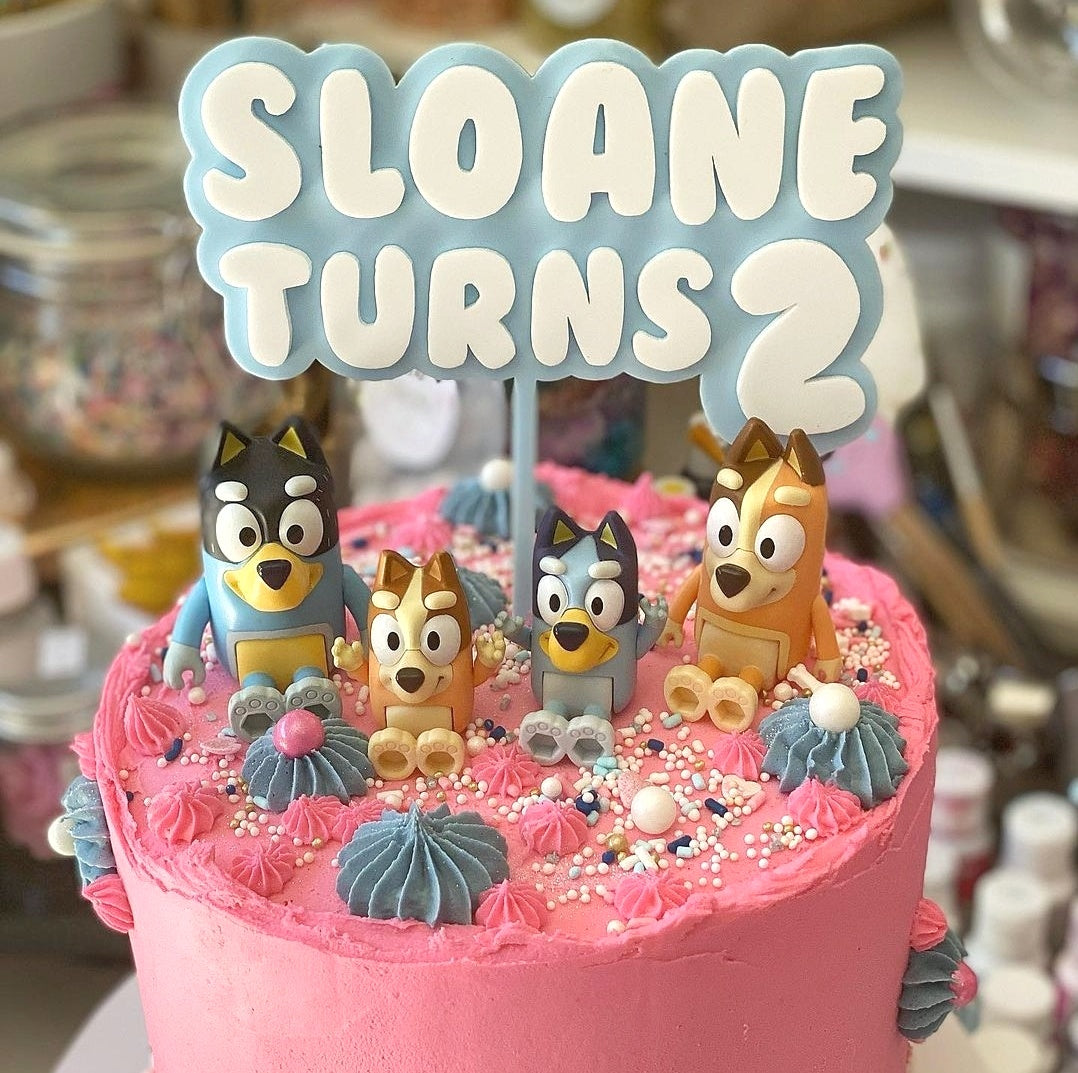 2 Layer Cake Topper - MULTIPLE WORDS – Strachan Creative