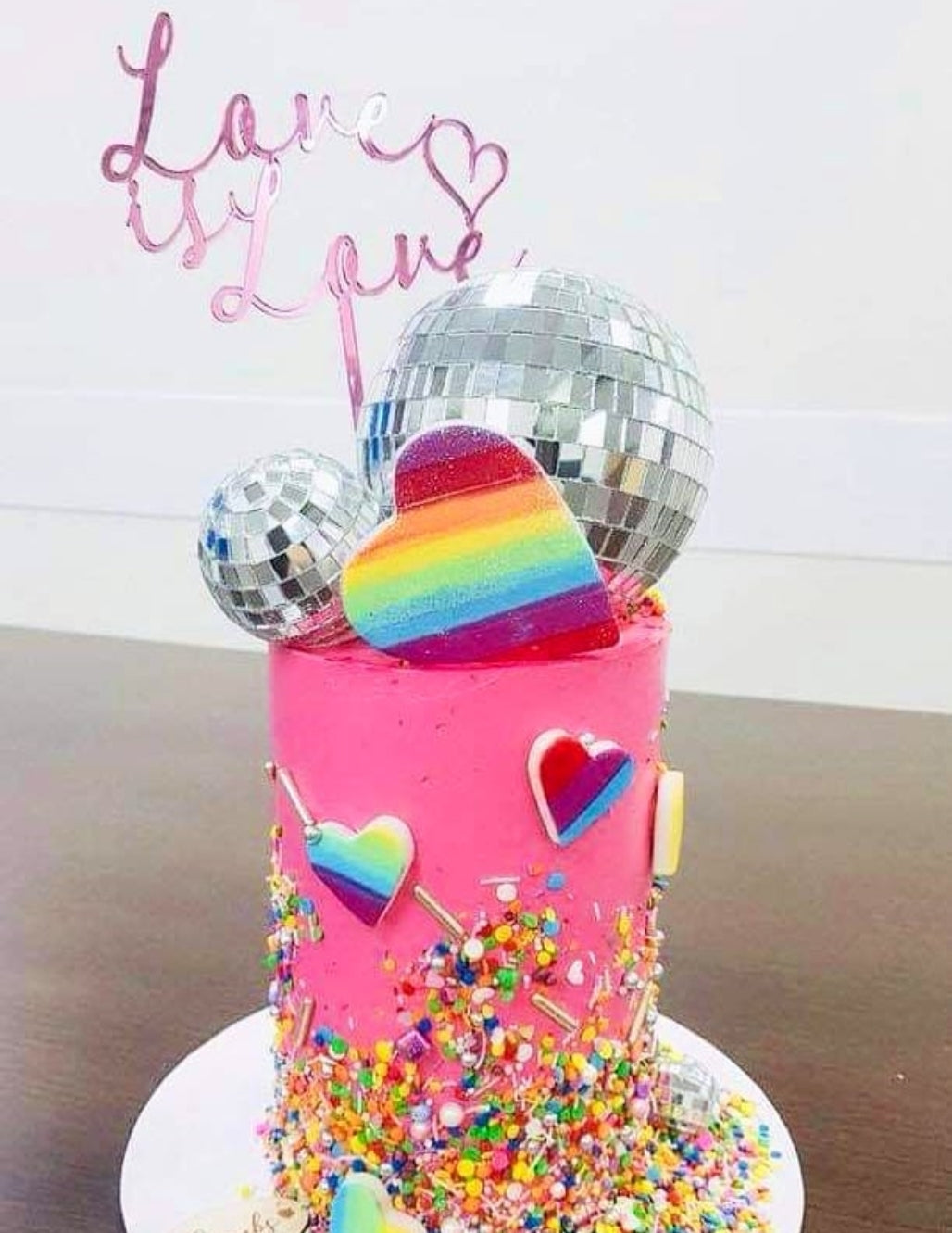 Love is Love Cake Topper – Strachan Creative